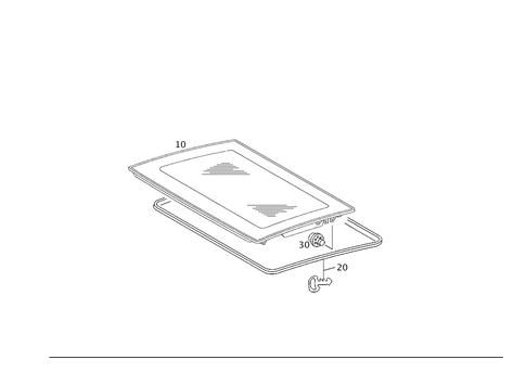 Sliding/Lifting Roof Plate for 2011 Mercedes-Benz CLS 550 | Mercedes ...