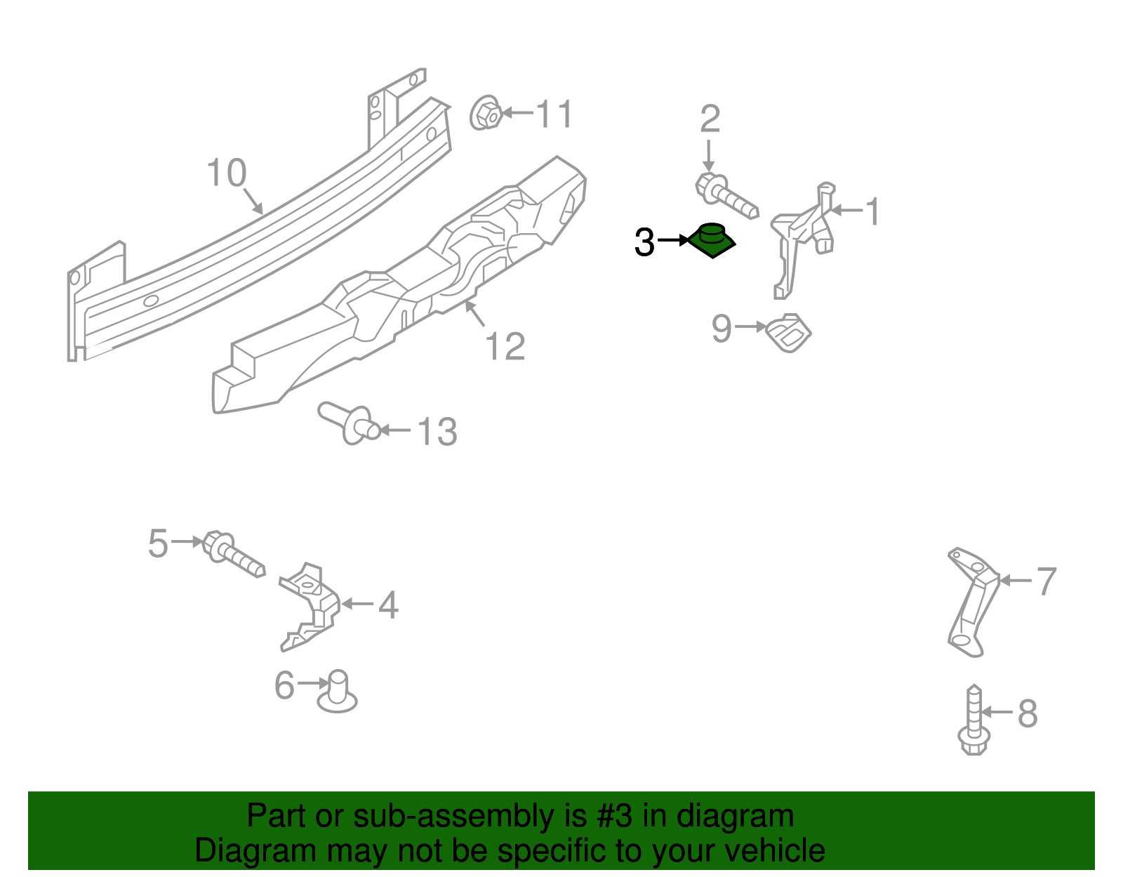 FB01-50-133C - CLIP NUT - 1995-2020 Mazda | Mazda Parts Factor