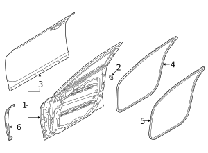 82120-T6000 - Weather-Strip On Body 2021-2024 Genesis GV80 | AutoNation ...