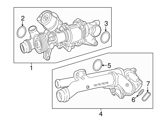 2015-2018 Mercedes-Benz C 300 Engine Water Pump 274-200-15-07-85 ...