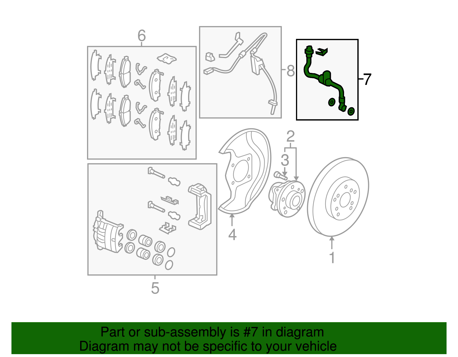 01464-SZA-R00 - Hose Set Front Brake - 2014 2015 Honda Pilot | Genuine ...
