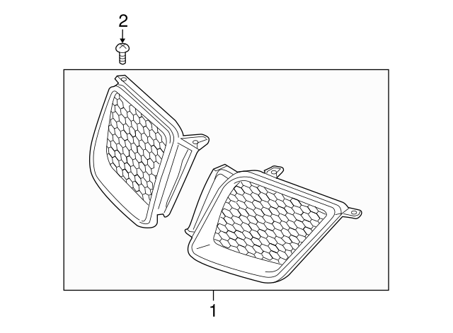 88975655 Grille - New OEM Part From GM Parts Direct | GM Parts Store