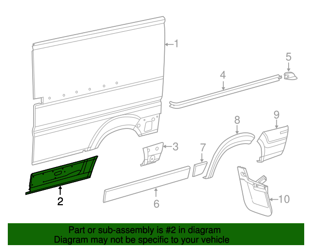 Lower Panel 68095756AB | TascaParts.com