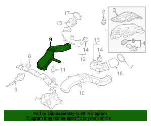 13717577446 - 2008-2014 BMW Intake Duct (13-71-7-577-446) | BMW of ...