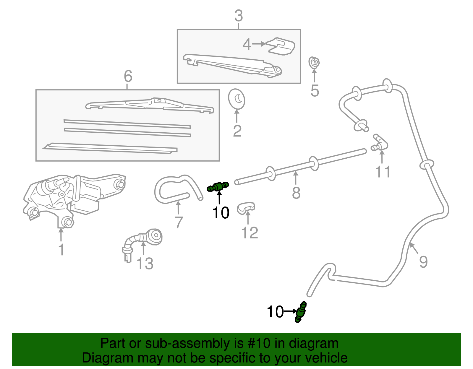 85375-0E010 - 2000-2018 Toyota - Washer Hose Joint | Sparks Parts