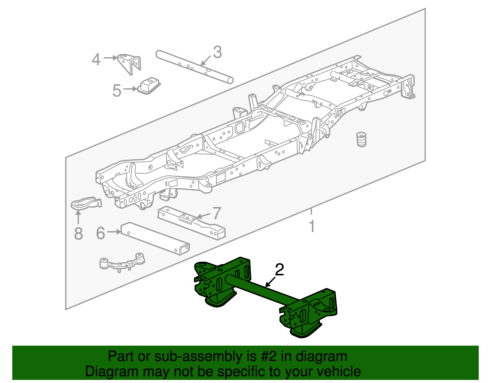 2007-2014 GM Front Frame Kit 15790389 GM | GMPartsDirect.com