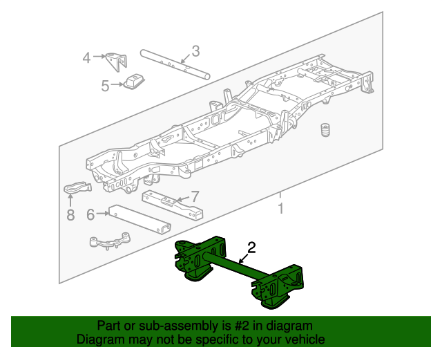 2007-2014 GM Front Frame Kit 15790389 GM | GMPartsDirect.com