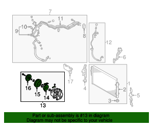97701-2W550 - Compressor Assembly 2014-2015 Kia Sorento | Kia.Parts Store