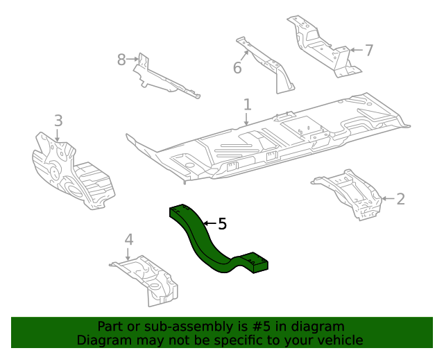 463-610-11-01 - Floor Reinforced Front Bracket 2019-2023 Mercedes-Benz ...