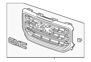 2016-2018 GMC Sierra 1500 Primed Front Grille 23258406 GM ...