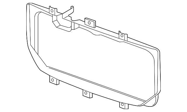 2016 GMC Sierra 1500 Front Grille Baffle 84073555 | GMPartsDirect.com