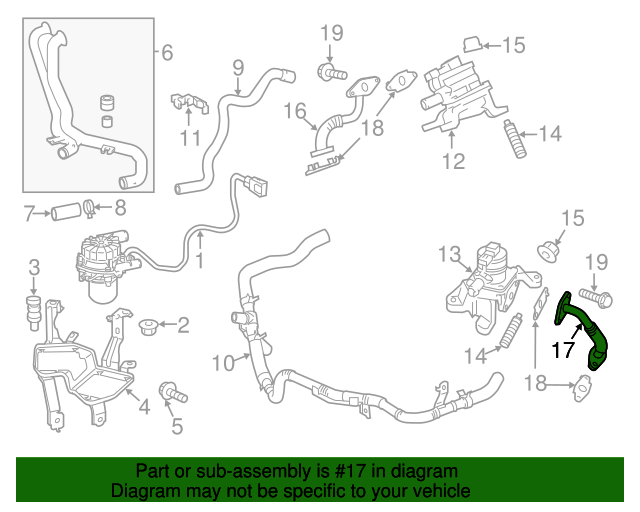 2011-2014 Toyota Air Pipe 17362-31020 | Toyota Parts Center