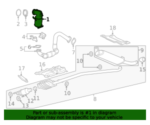 2021-2022 GM Warm Up Three-Way Catalytic Converter 25202307 GM ...