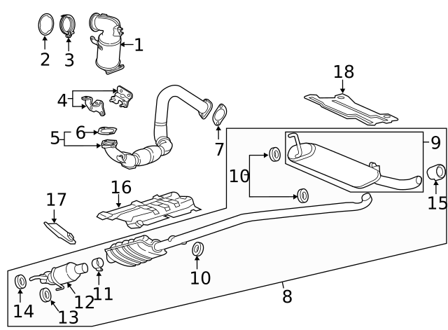 42630792 - Exhaust Front Pipe - 2016-2022 GM | World Parts Direct
