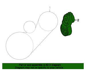 2015-2021 Lexus NX300h Serpentine Tensioner 16620-36013 | Express Lexus ...