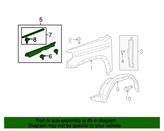 2010-2024 Toyota 4Runner Filler Assembly 53807-35120 | OEM Parts Online