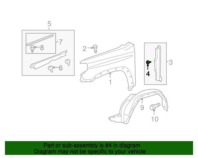 53857-47011 - Protector Retainer Clip 2010-2023 Toyota | Longo Toyota Parts