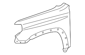 OEM 2010-2024 Toyota 4Runner Fender Part # 53812-35510 | Modern Toyota ...