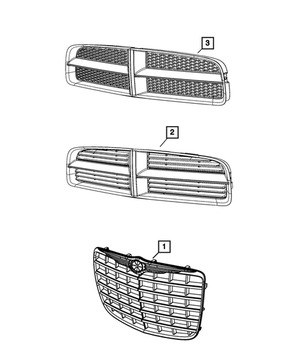 2005-2010 Chrysler 300 Radiator Grille 4805928AC | Steve White Parts