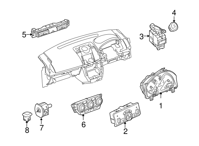 LR023490 - Ignition Switch 2008-2015 Land Rover LR2 | AutoNationParts.com