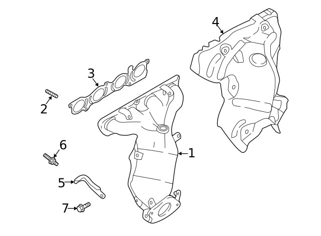 2018-2023 Nissan Heat Shield 16590-5RB1A | Nissan Parts Store