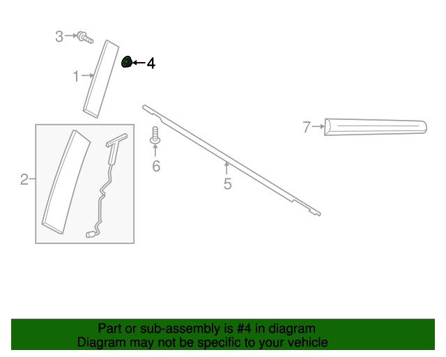 2018-2019 Ford Applique Nut -W719007-S300 | QuirkParts