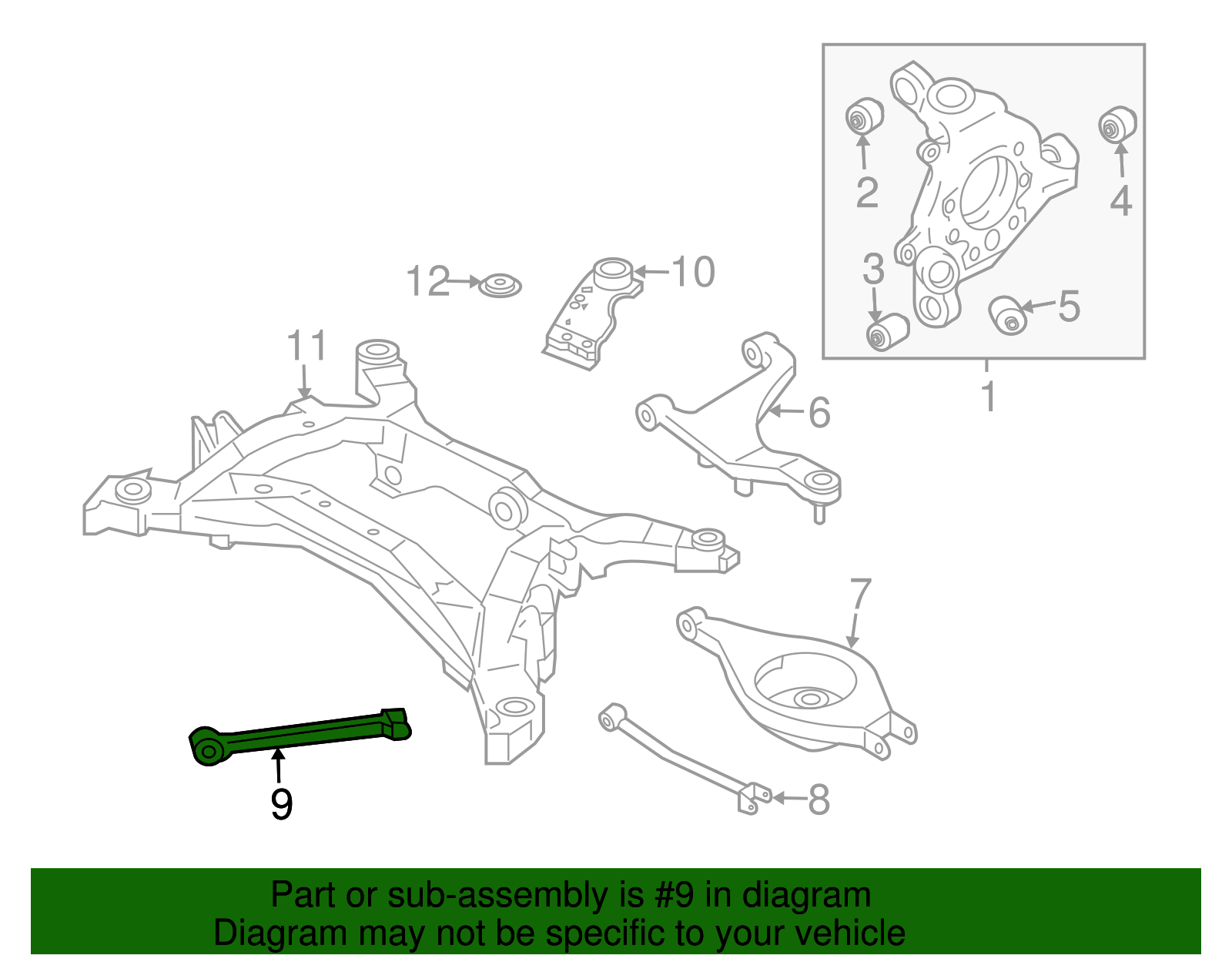 2003-2007 Infiniti G35 Radius Rod 55110-AL510 | Infiniti OEM Parts Online