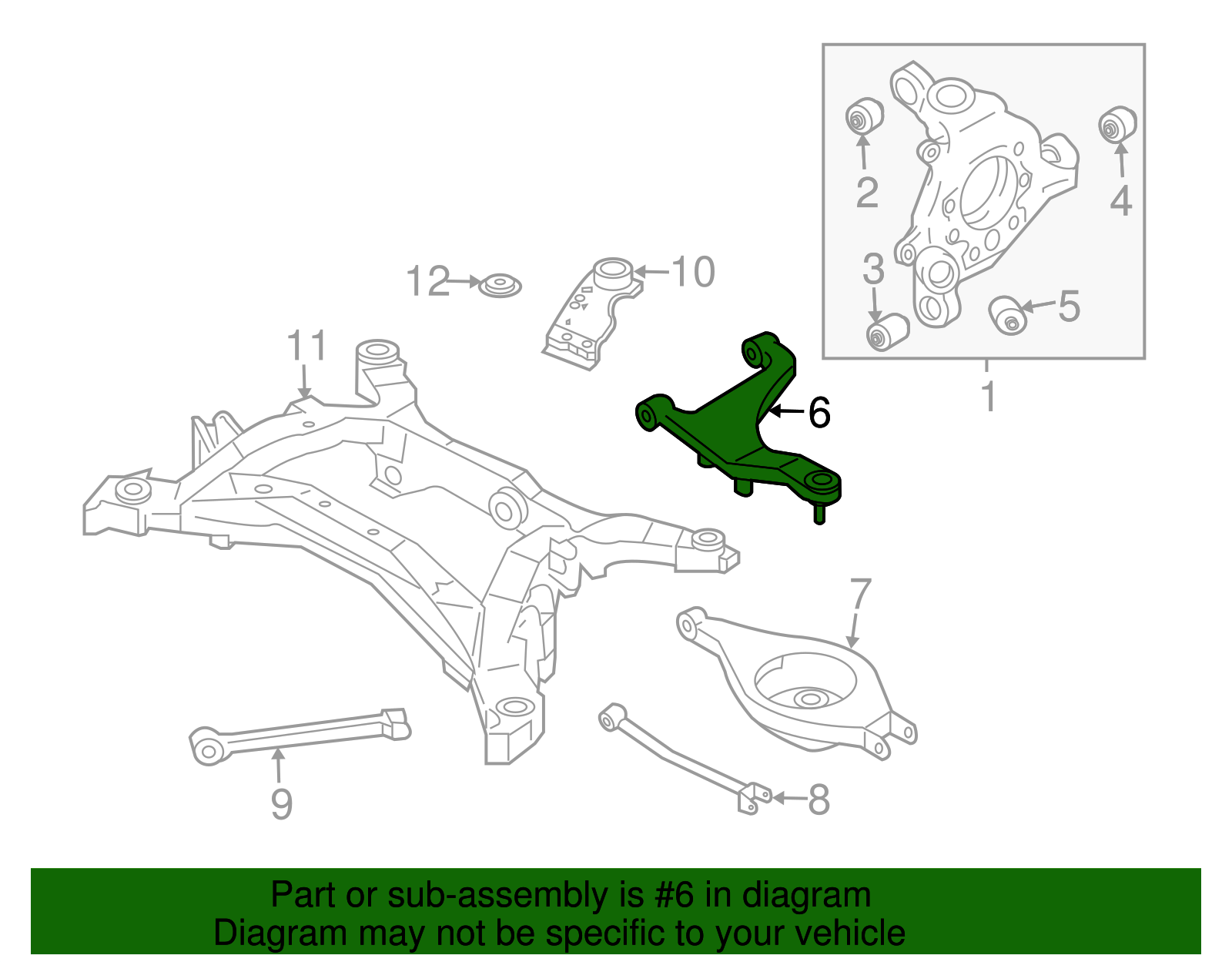 2003-2007 Infiniti G35 Upper Control Arm 55501-AL50E | Infiniti of ...
