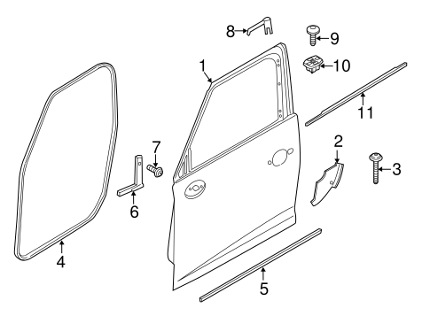 Door & Components for 2012 Mini Cooper Countryman | Mini Parts Direct