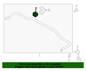 2012-2019 Hyundai Bushing 55513-3M600 | OEM Parts Online