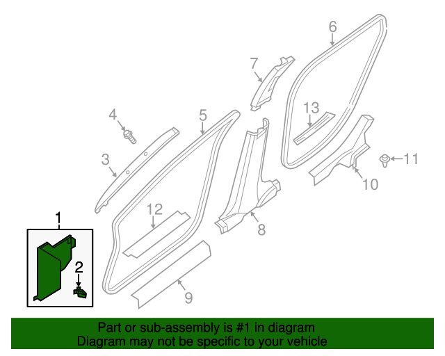 2016-2018 Nissan Altima Cowl Trim 66901-9HS0A | Boro Nissan Parts