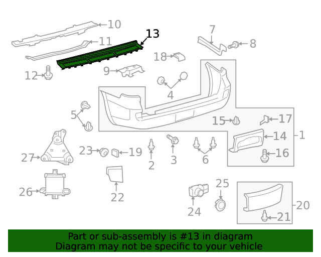 2008-2021 Toyota Land Cruiser Step Plate 52162-60040 | Toyota Parts Center