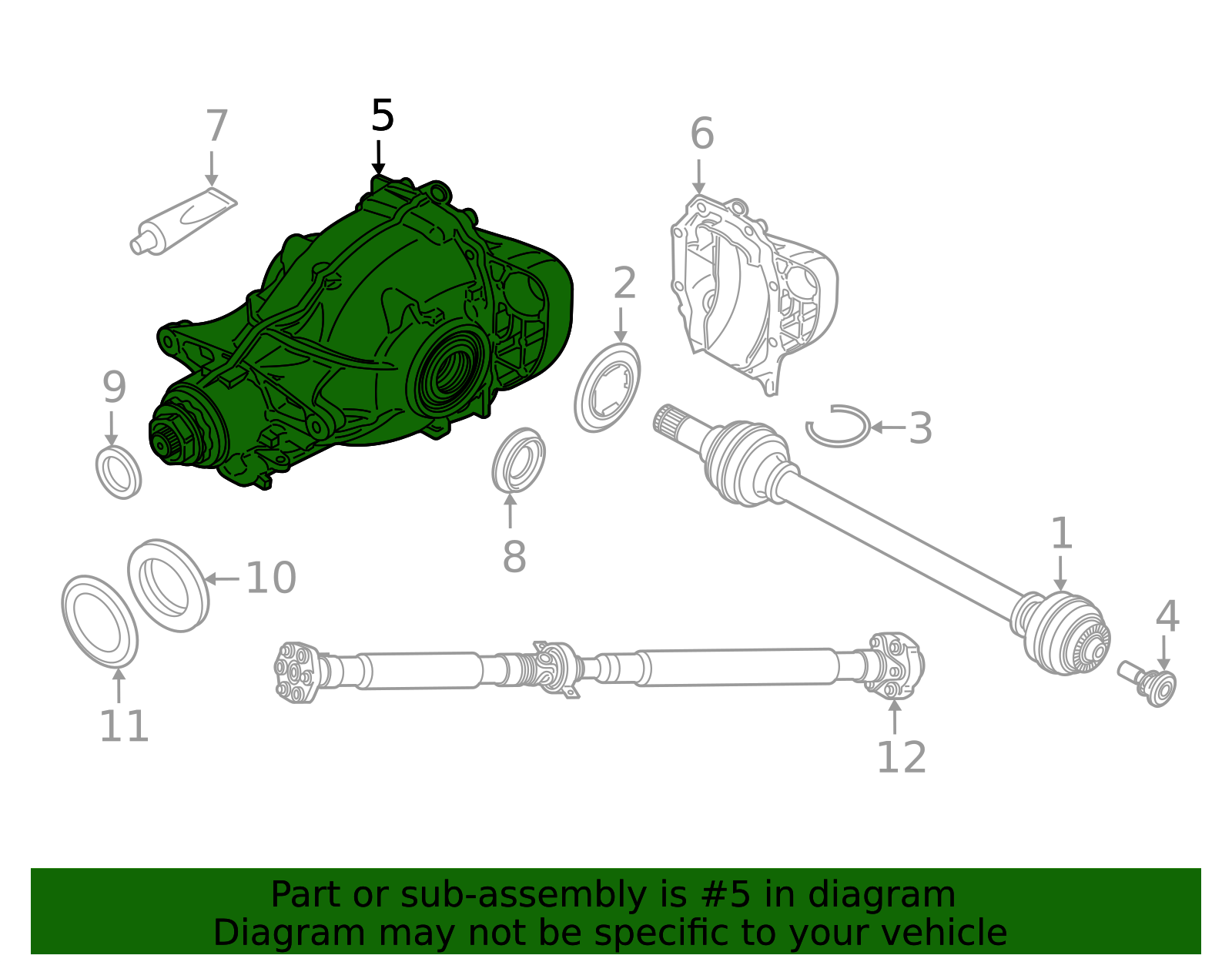 33-10-7-618-732 - 2021-2023 BMW X5 - Differential Assembly | BMWPartsHub