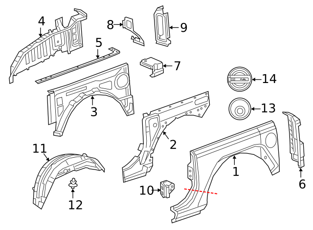 2021-2024 Jeep Wrangler Shield 68469510AA | Mopar Parts Canada