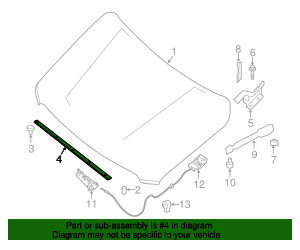 65810-1PA0A - Front Seal 2012-2021 Nissan | Nissan Parts & Accessories ...