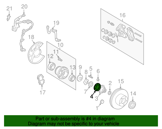 43422-60070 - Flange Gasket - 1998-2007 Lexus LX470 | My L Parts