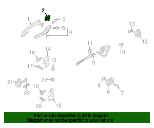 Cap(L) Cylinder Outer Handle KD53-59-415B-33 | Florida Mazda Parts