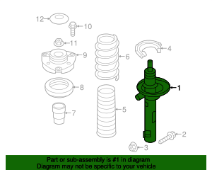2016-2023 Audi Shock Absorber 8S0-413-029-F | Audi Parts