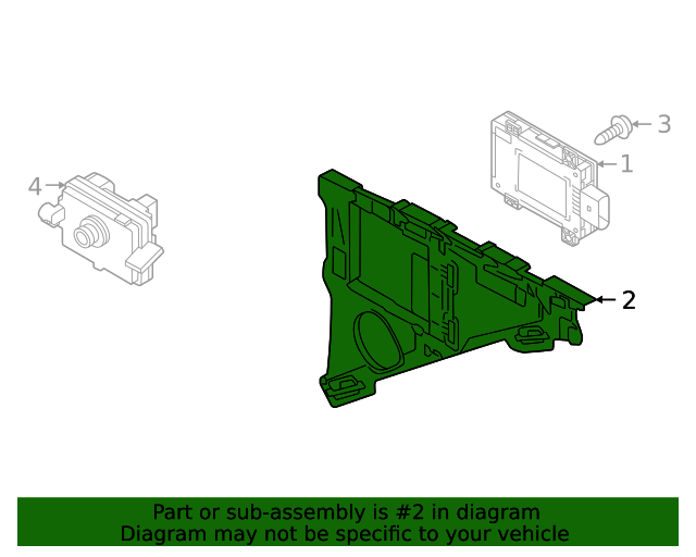 4M0-919-503-B - Mount Bracket 2020-2024 Audi | Audi OEM Parts