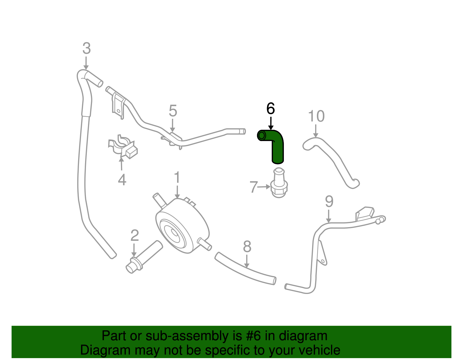 2005-2014 Nissan Engine Coolant Hose 21306-EA200 | Ziegler Nissan of ...