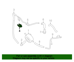 2003-2019 Nissan Upper Hose Clip 92555-AQ800 | OEM Parts Online