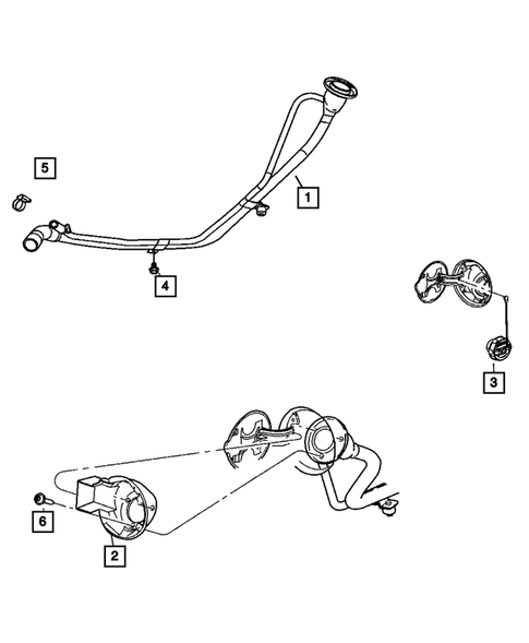Fuel Tank Filler Tube for 2004 Dodge Durango | OEM Parts Online
