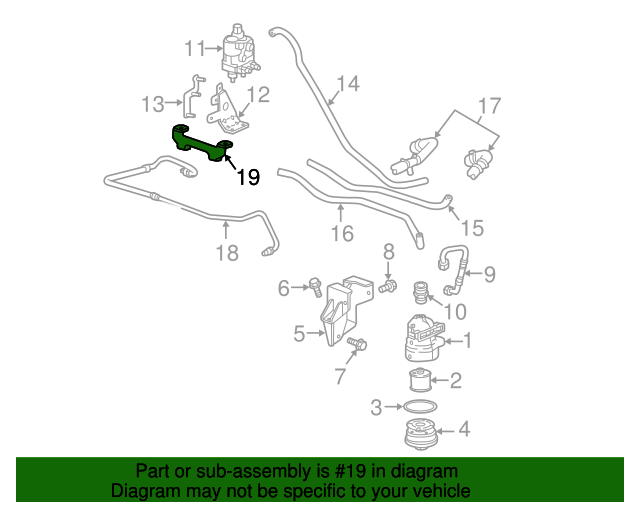2015-2016 Chevrolet Impala Compressed Natural Gas (CNG) Fuel Feed Pipe ...