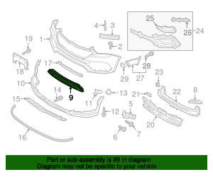 Genuine Lower Grille for 2017-2018 Hyundai Santa Fe Sport | Part# 86560 ...