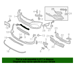 Genuine Trim for 2017-2018 Hyundai Santa Fe Sport | Part# 86566-4Z500 ...