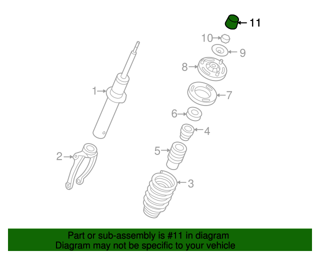 2009-2010 Hyundai Sonata Top Cap 54648-3K020 | OEM Parts Online