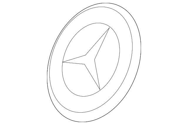 218-817-01-16 - Bumper Cover Emblem 2012-2018 Mercedes-Benz | MB Parts ...