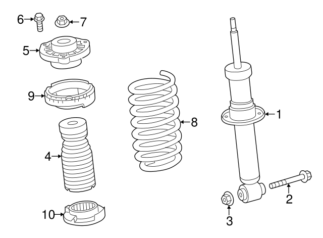 33526871802 - 2018-2024 BMW X3 Shock Absorber (33-52-6-871-802) | BMW ...