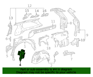 61641-08030 - Frame Stiffener 2021-2022 Toyota Sienna | Longo Toyota Parts