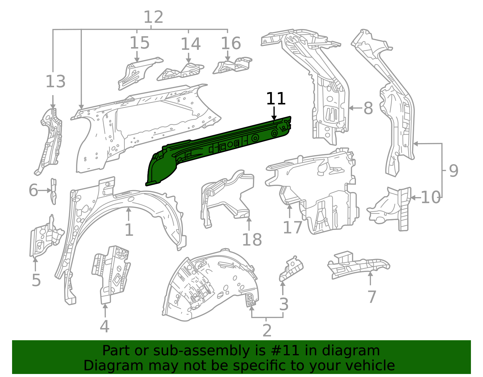 2021-2024 Toyota Sienna Quarter Panel Extension 61516-08020 | Toyota ...